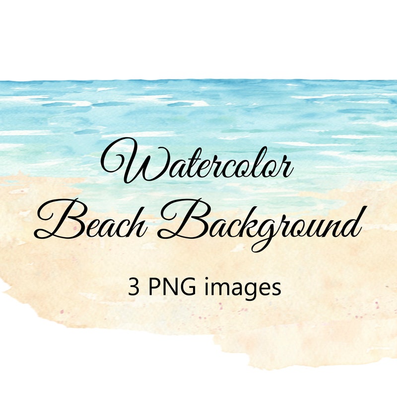 Beach Watercolor - Etsy