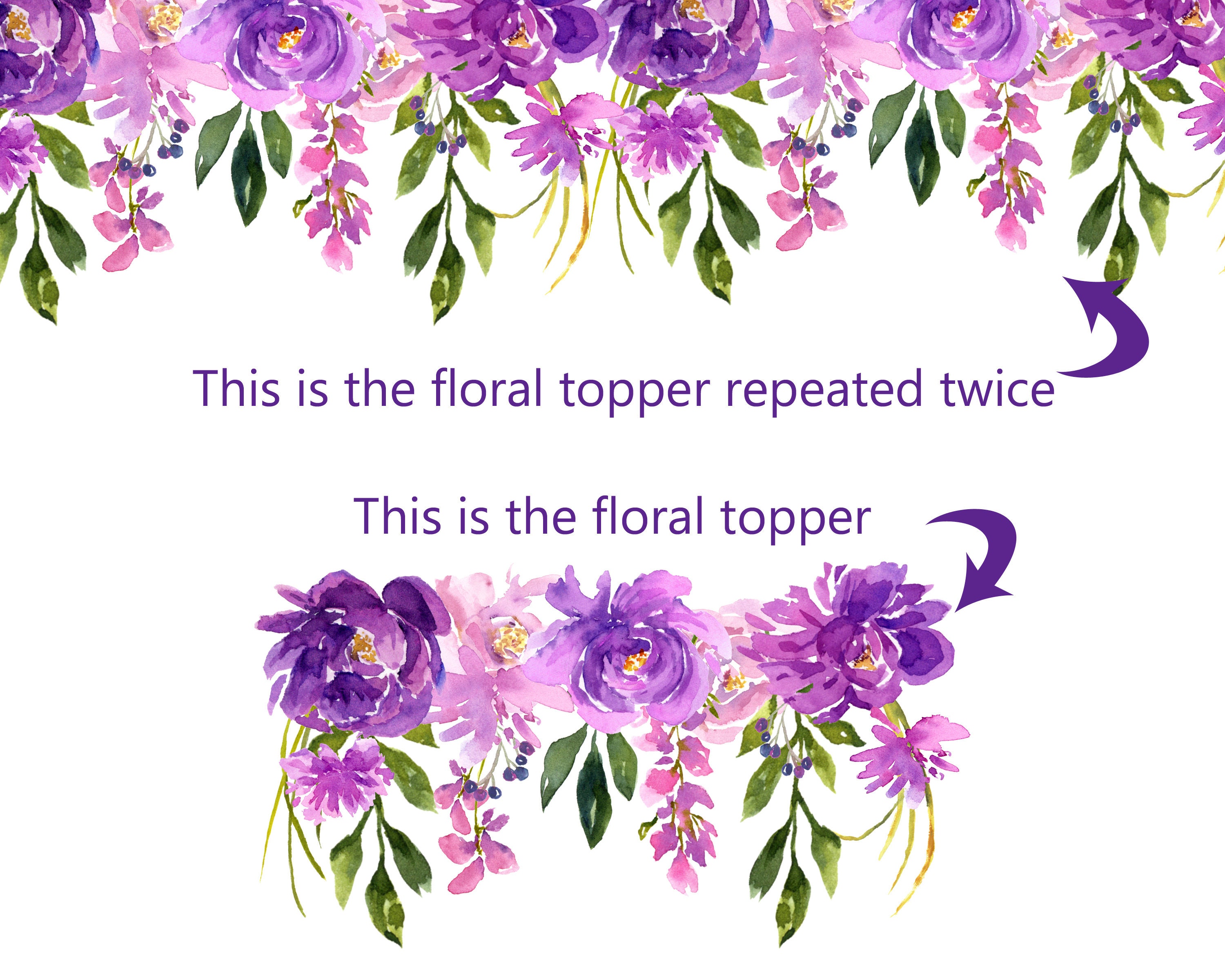 Purple Flower Designs, Watercolor Cip Art, Lavender Watercolor Flowers ...