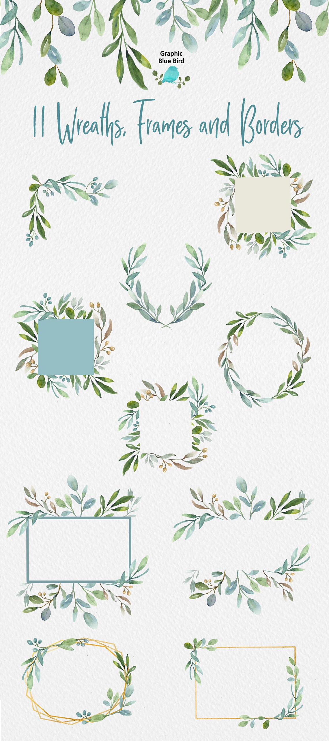 Branches Frames and Wreaths Set Greenery Frames and Greenery - Etsy