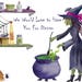 Witch's Kitchen Halloween Clip Art Collection: Witch - Etsy