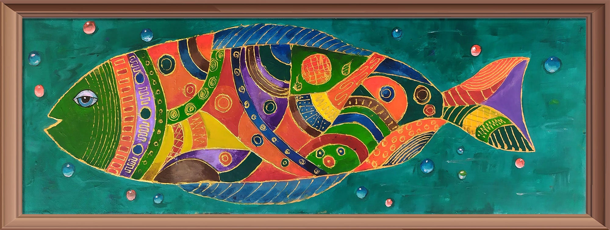 Fish Painting Fish Original Art MADE TO ORDER Fish Wall Art - Etsy