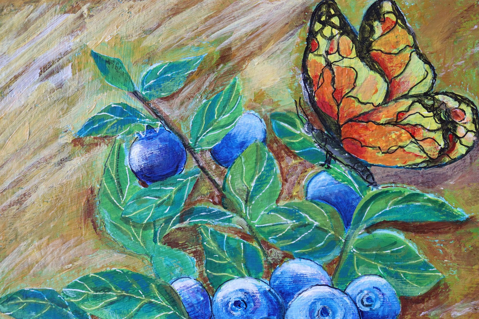 Blueberries Paintings