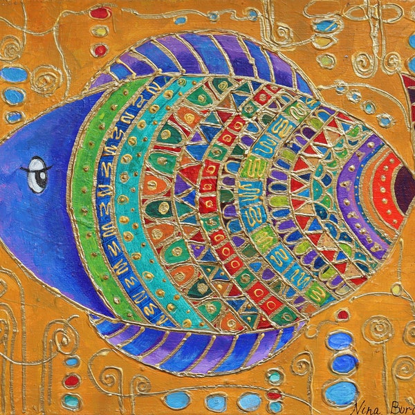 Whimsical Fish Art - Etsy