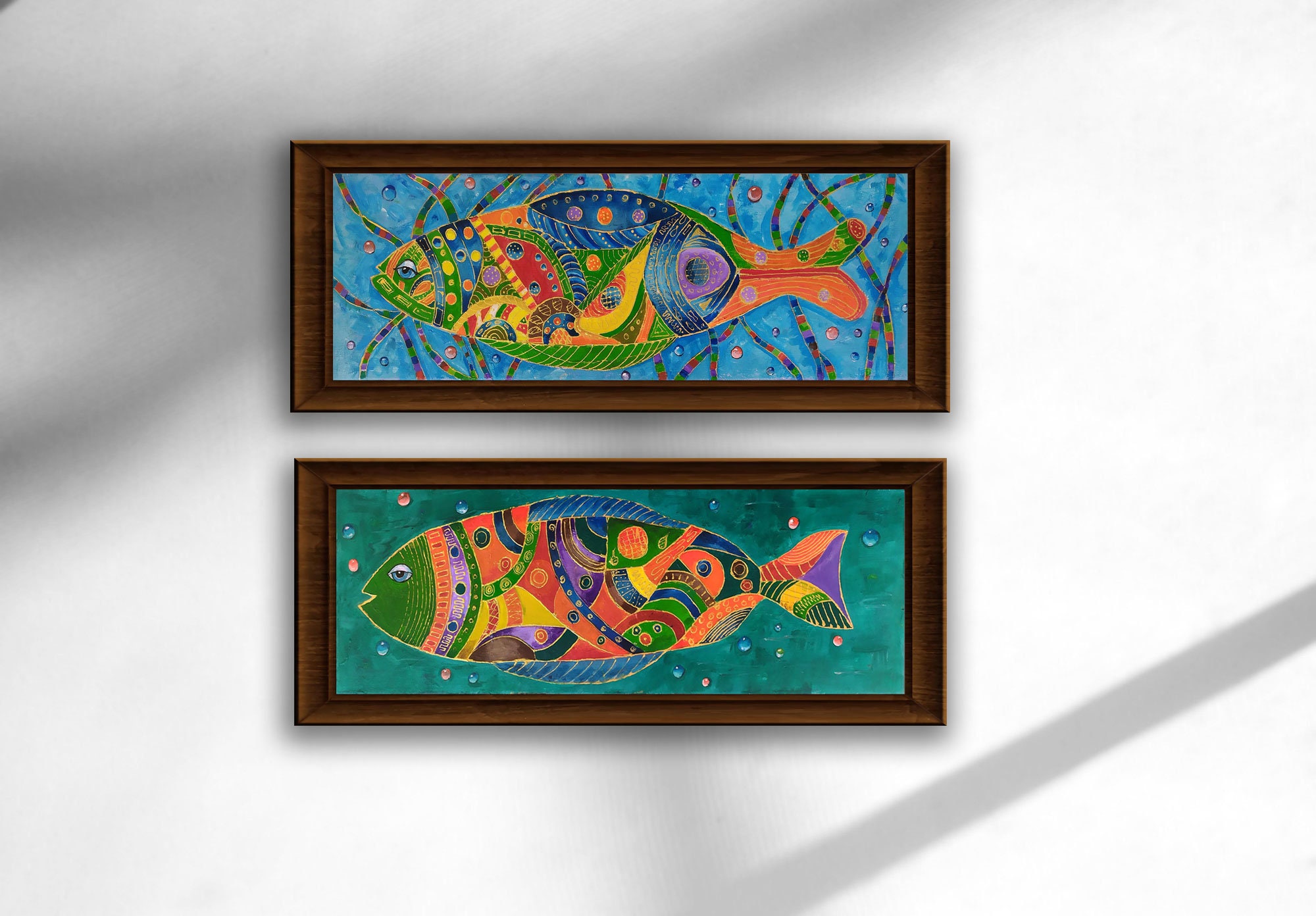 Fish Painting Fish Original Art MADE TO ORDER Fish Wall Art - Etsy