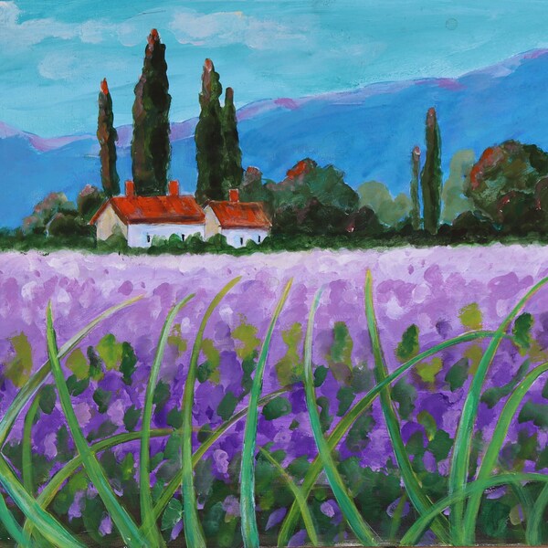 Lavender Painting - Etsy