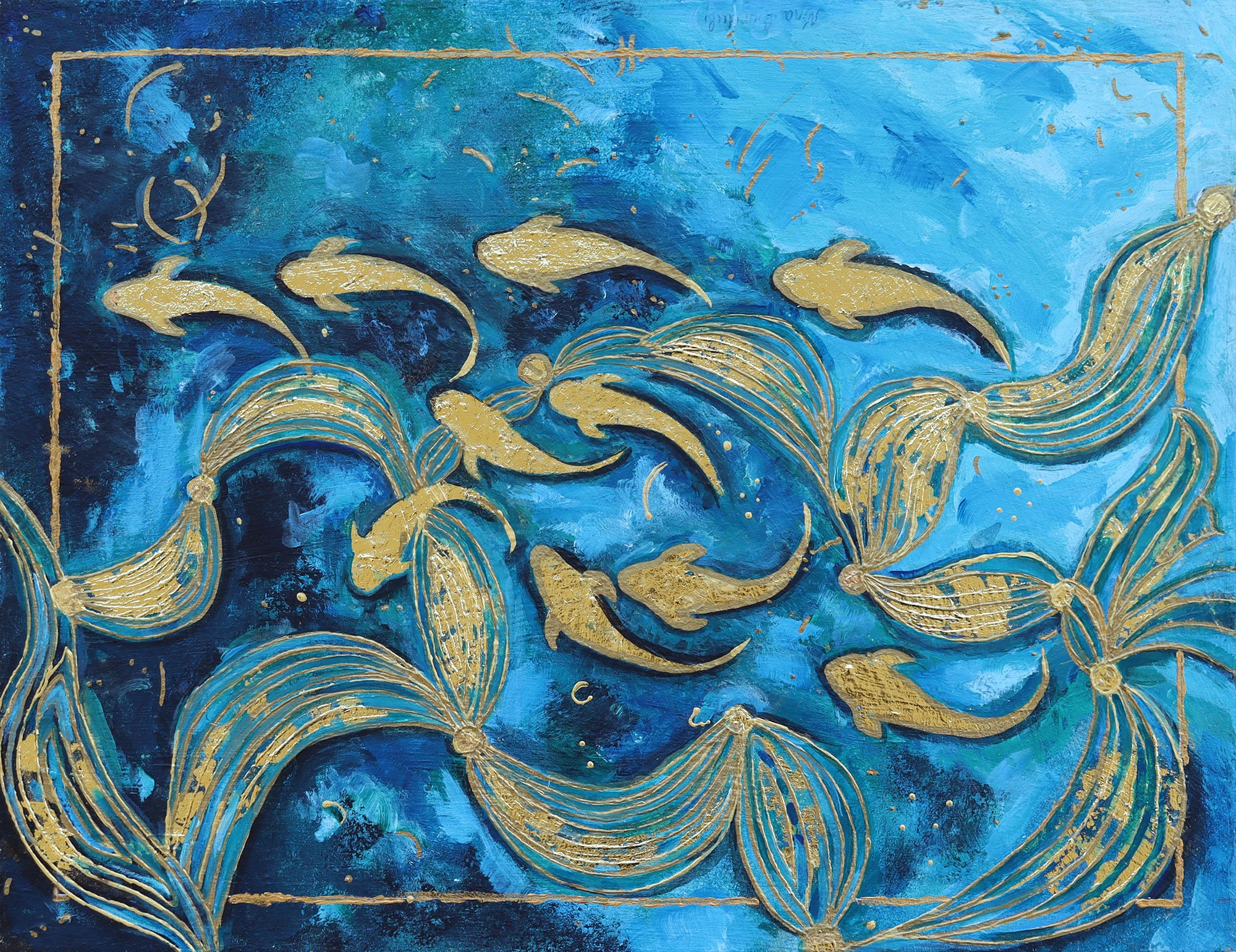 Fish Painting Fish Original Artwork Tropical Fish Painting Fish Wall ...