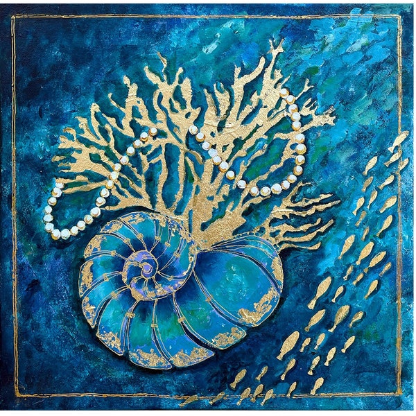 Shell Artwork - Etsy