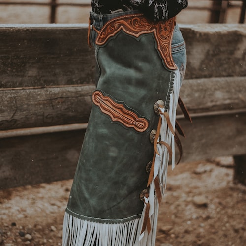 Custom Made Leather Chinks/new Chaps/r Bar K - Etsy