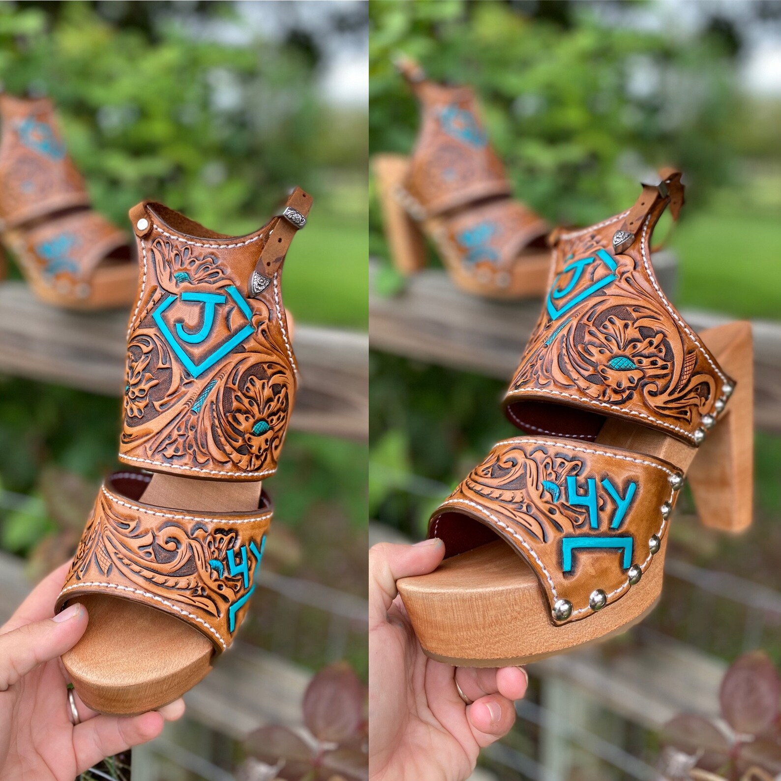 Custom Leather Heels - Etsy