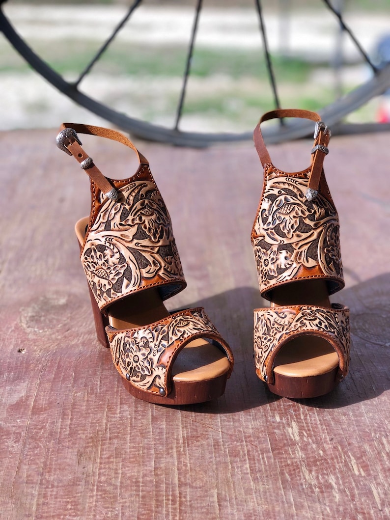 Custom leather heels | Etsy