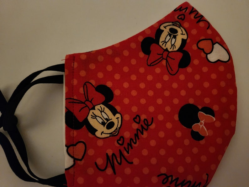Mickey and Minnie Mouse Face Mask 2pk - Etsy