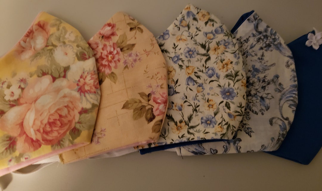 Floral Face Masks 5pk - Etsy