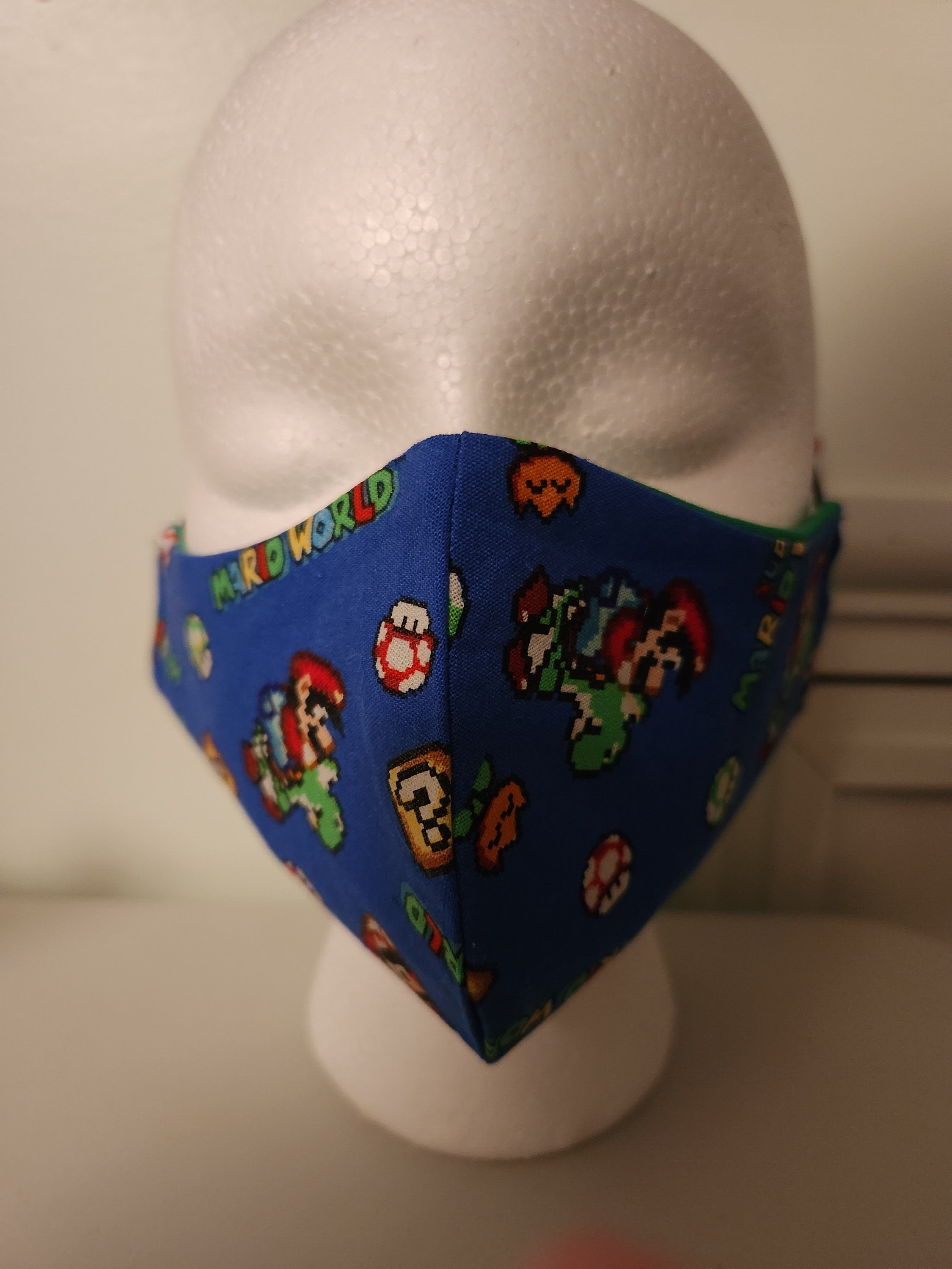 Mario Bros Face Masks - Etsy