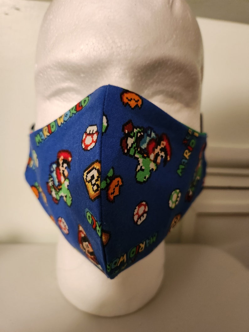 Mario Bros Face Masks - Etsy