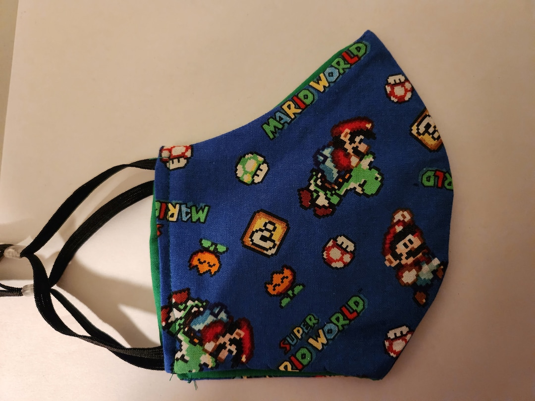 Mario Bros Face Masks - Etsy
