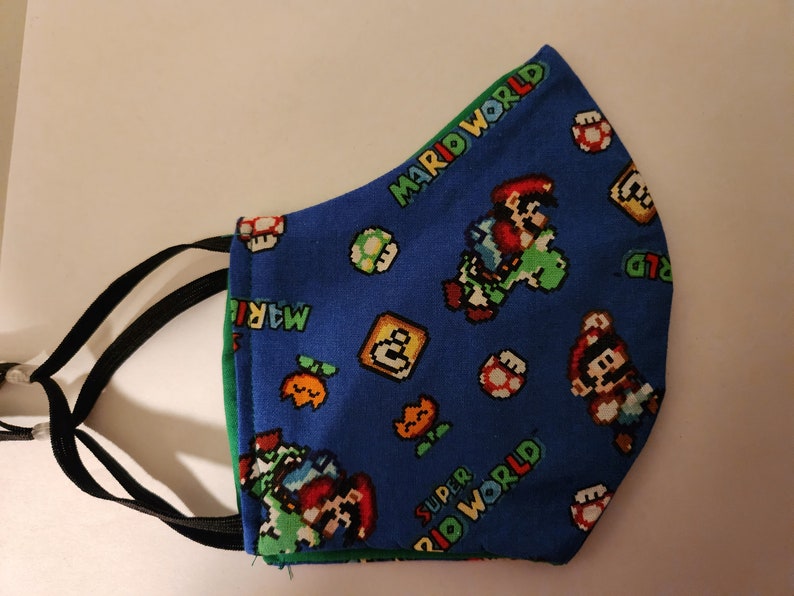 Mario Bros Face Masks - Etsy