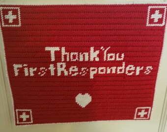 Thank You First Responders Yard Sign EMT Police Firefighter - Etsy