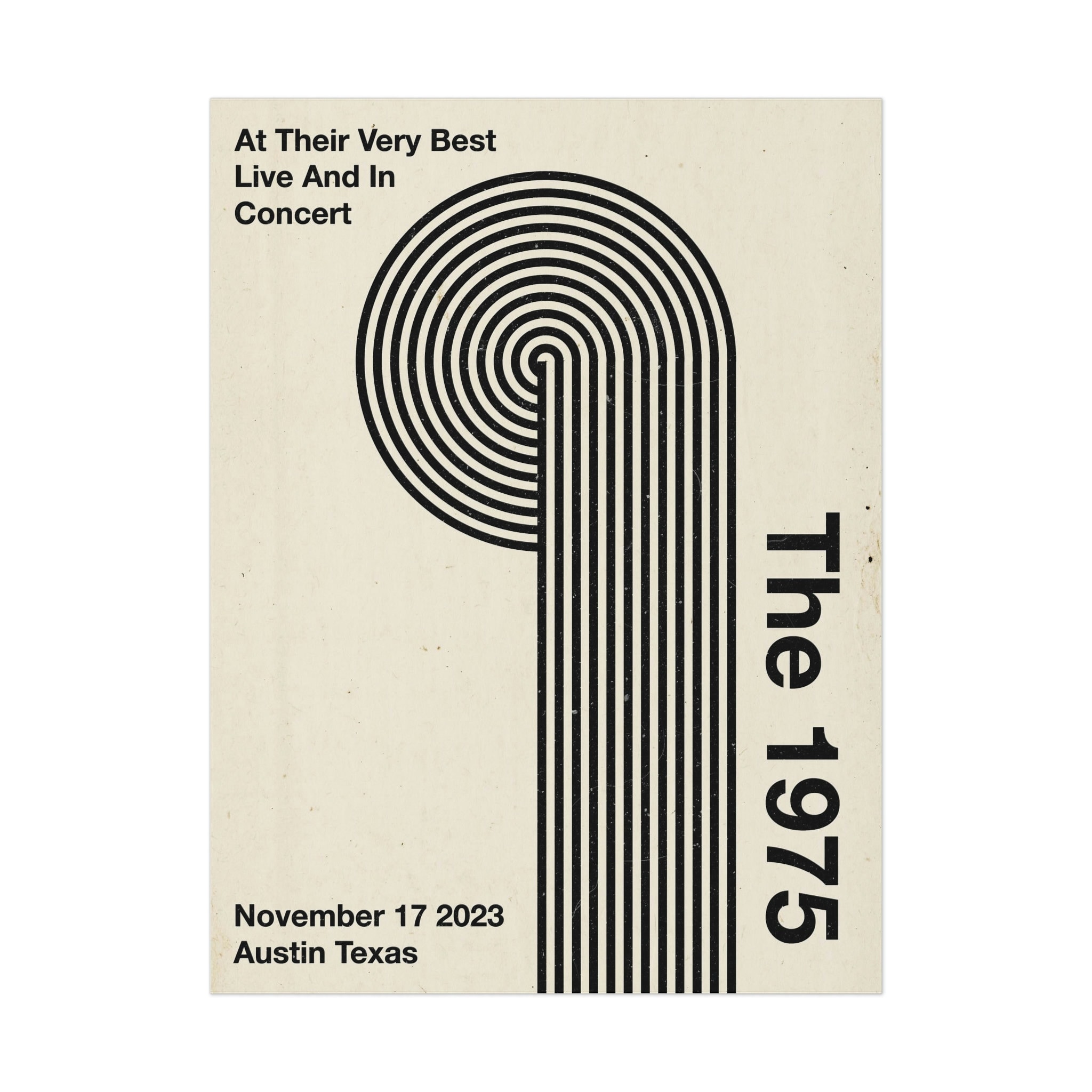 The 1975 Retro Poster beige - Etsy