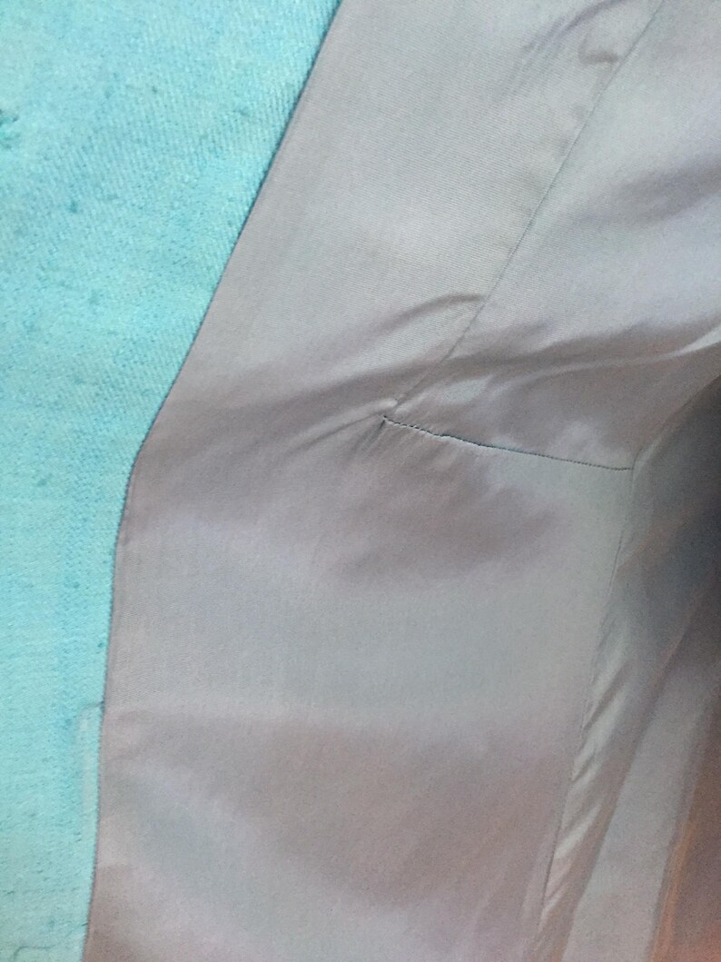 Early 1960s Vintage Turquoise Spring Coat/beaded matching - Etsy