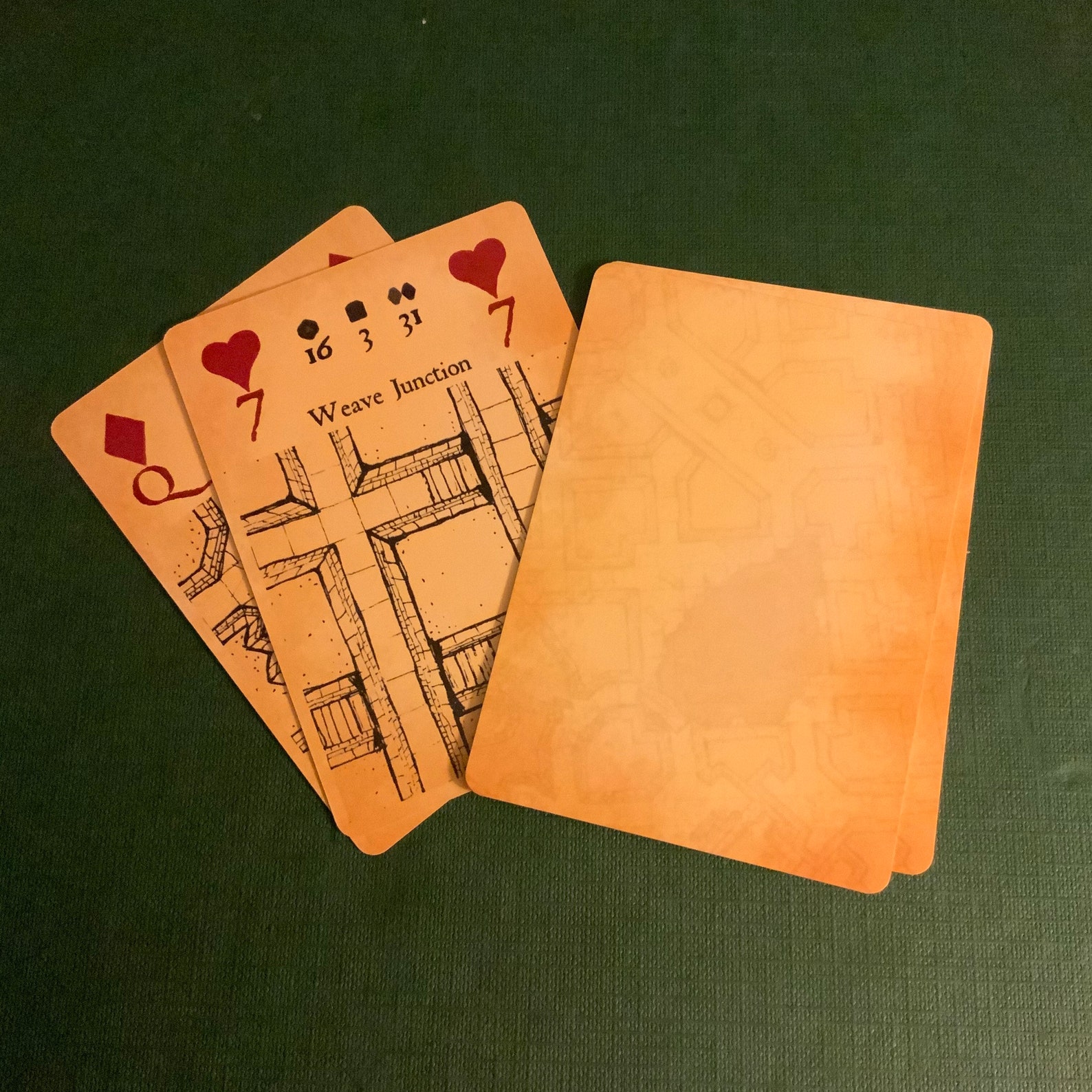 Inked Adventures Map & Dice Playing Cards - Etsy