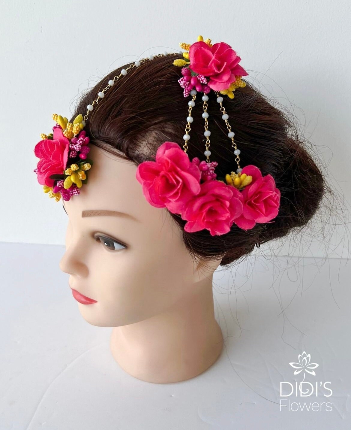 Artificial flowers for hair decoration store