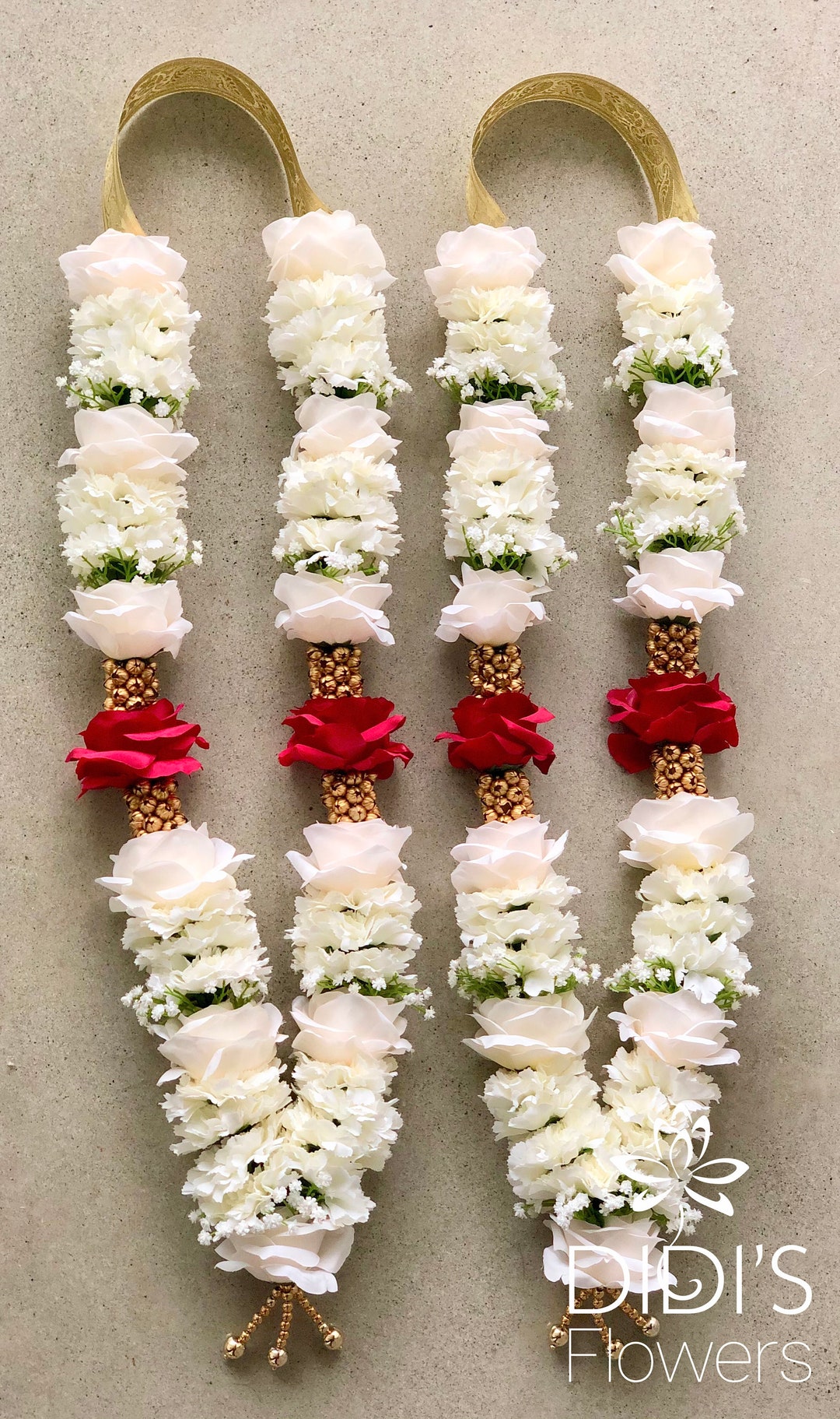 Jaimalas Wedding Garlands, Indian Wedding Garland, Silk Flower Garland ...