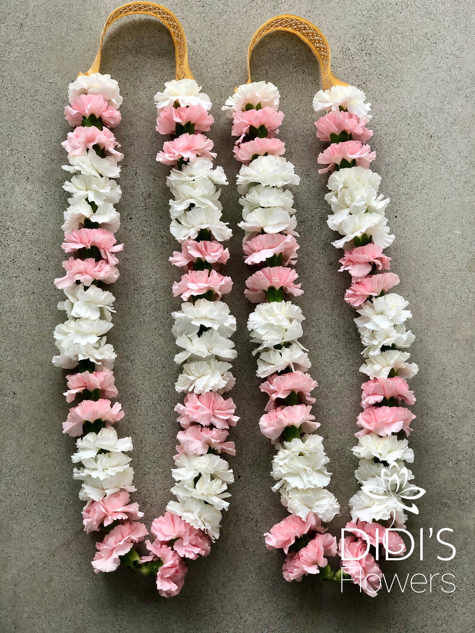Carnation Wedding Garlands, Indian Wedding Garland, Silk Flower Garland ...