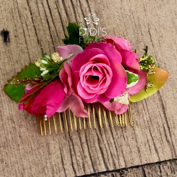 Pink Hair Comb - Etsy