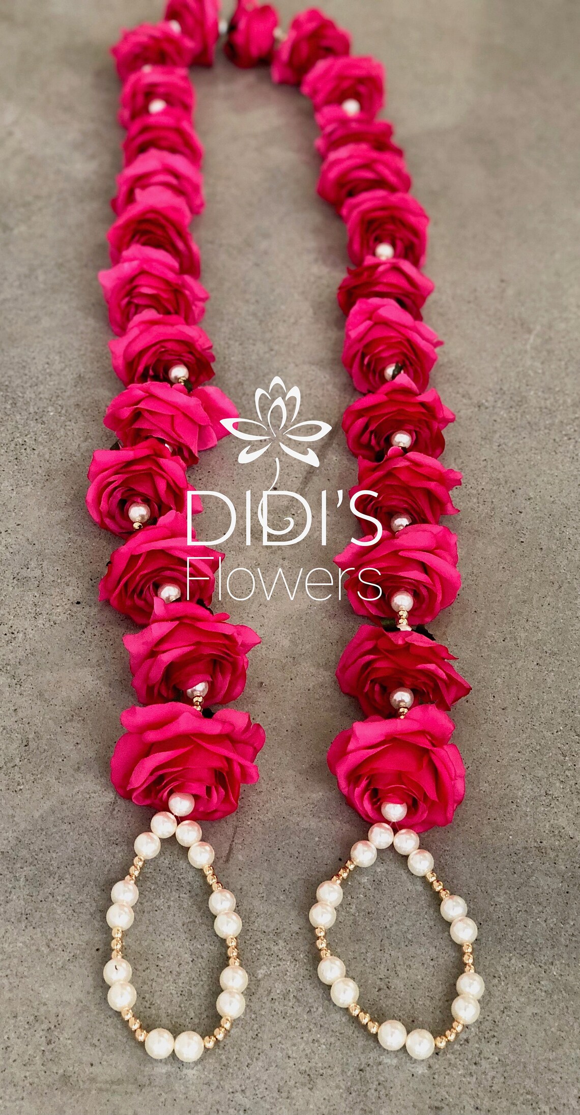 Indian Palla (single Strand), Palla, Indian Wedding, Silk Flowers, Faux ...