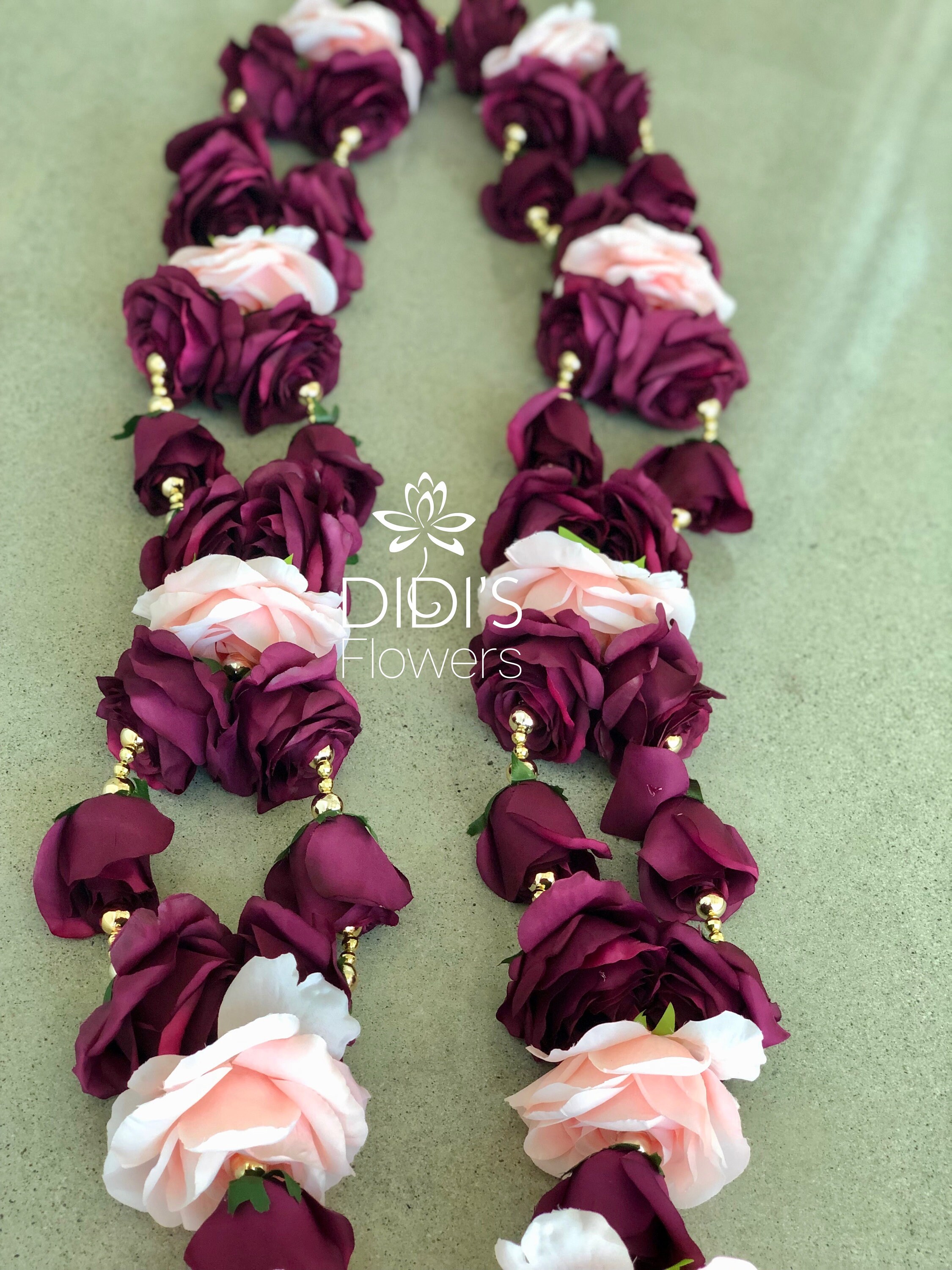 Indian Palla (double Strand), Palla, Indian Wedding, Silk Flowers ...