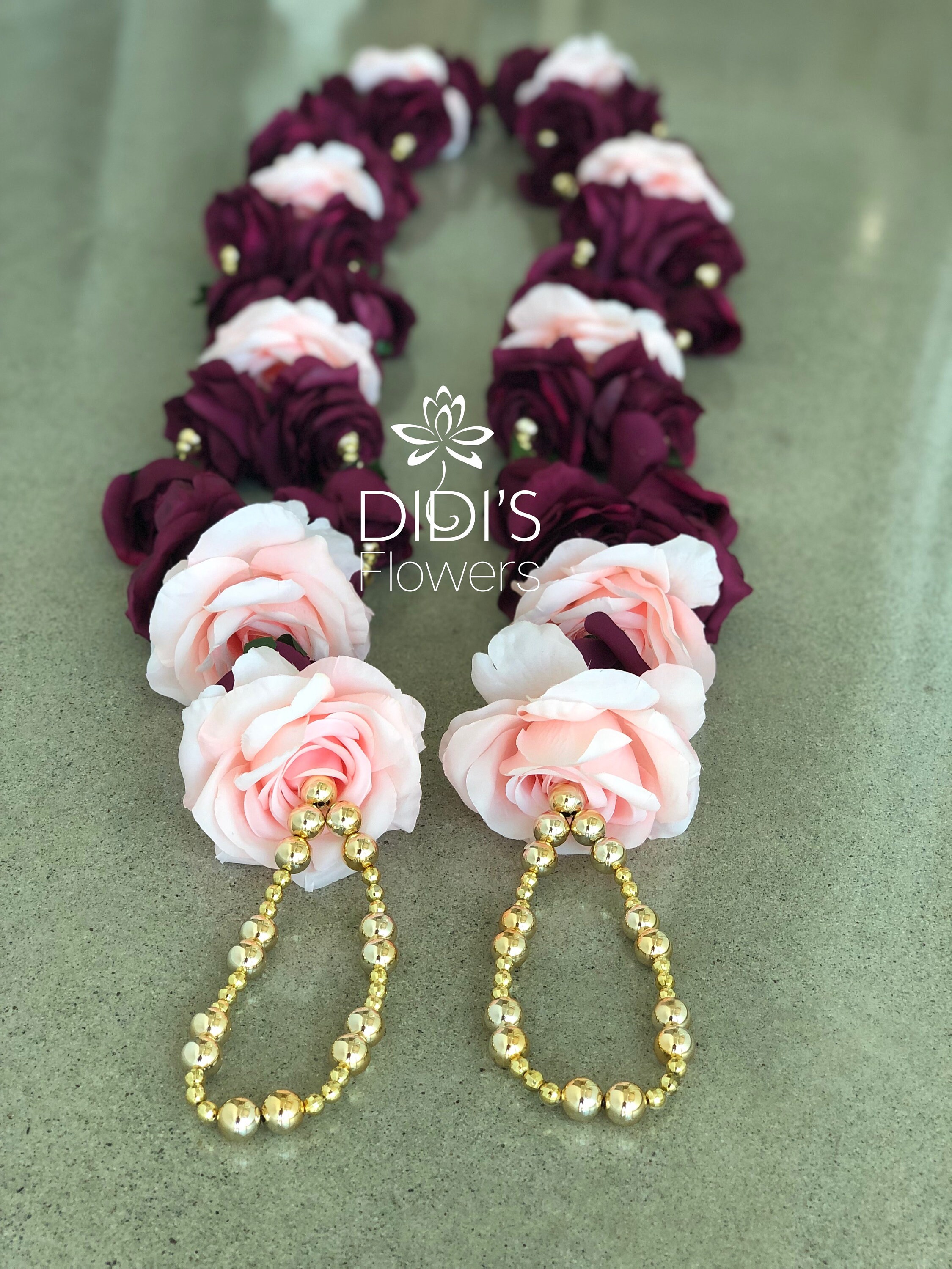 Indian Palla (double Strand), Palla, Indian Wedding, Silk Flowers ...