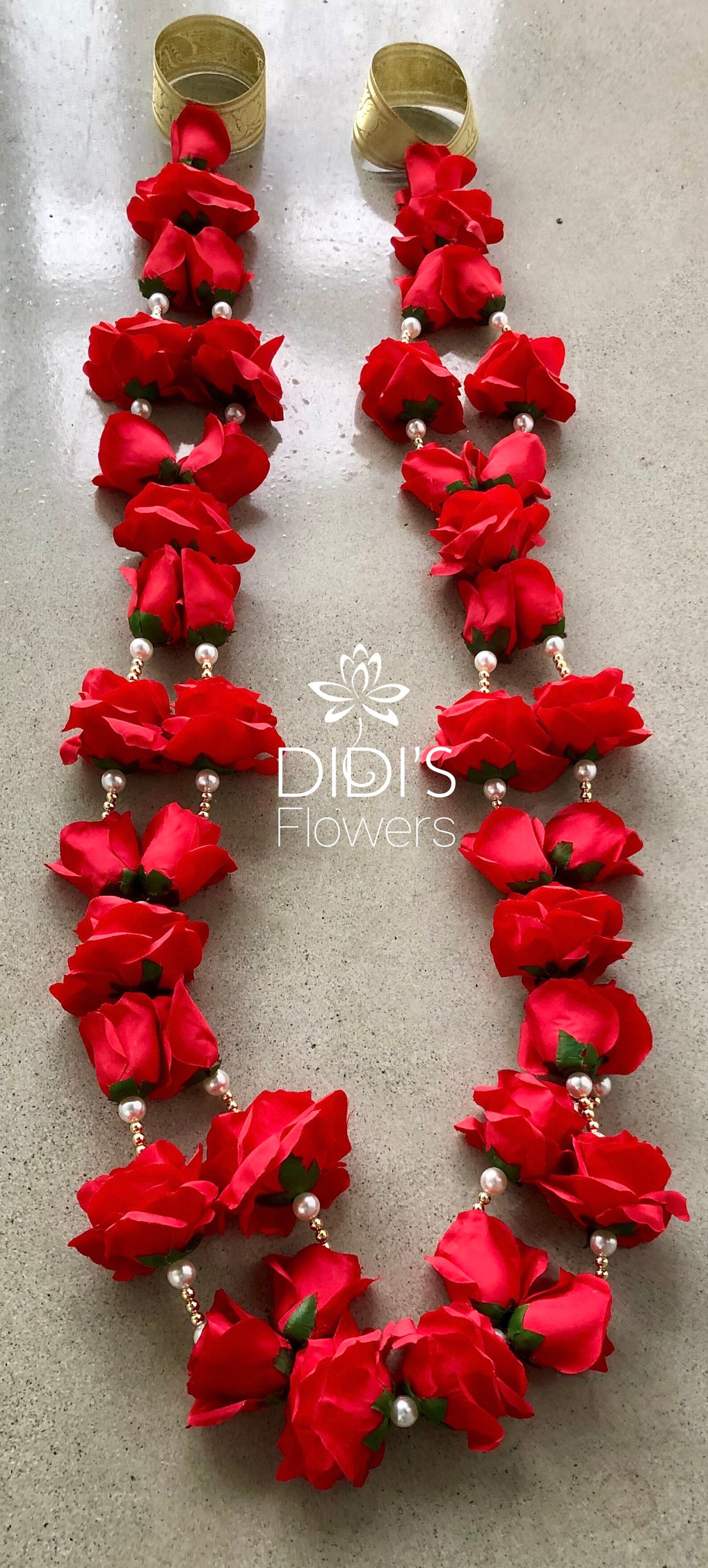 Indian Palla (double Strand), Palla, Indian Wedding, Silk Flowers, Faux ...
