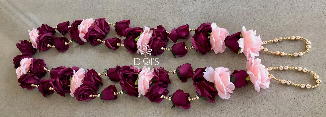 Indian Palla (double Strand), Palla, Indian Wedding, Silk Flowers ...