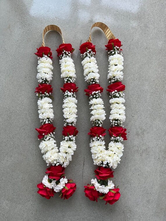 Wedding Garlands Indian Wedding Garland Silk Flower Garland - Etsy
