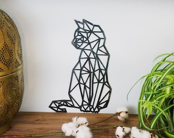 Geometric Cat | Etsy