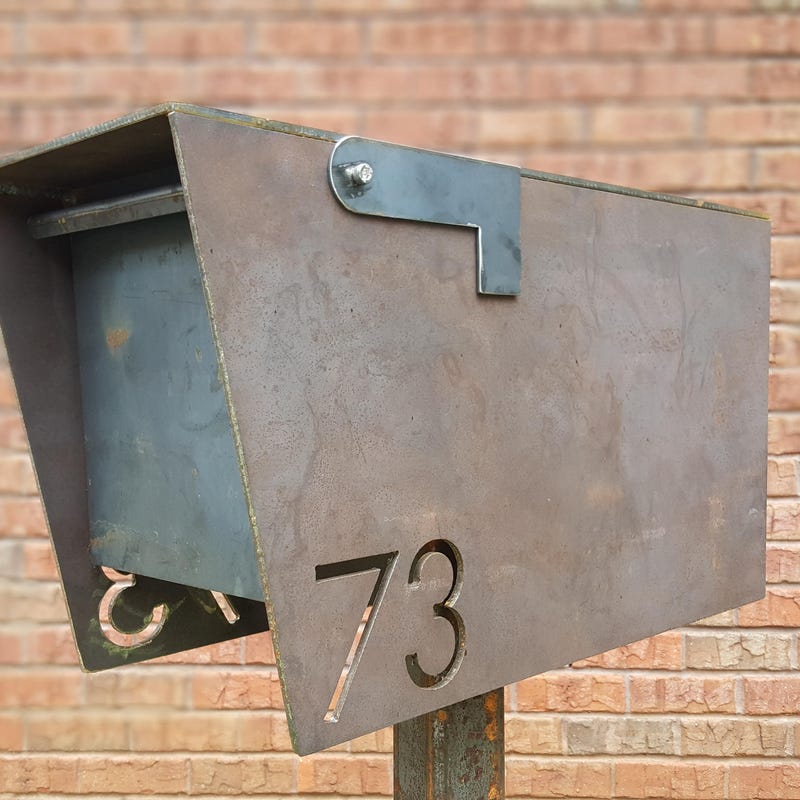 Corten Mailbox - Etsy