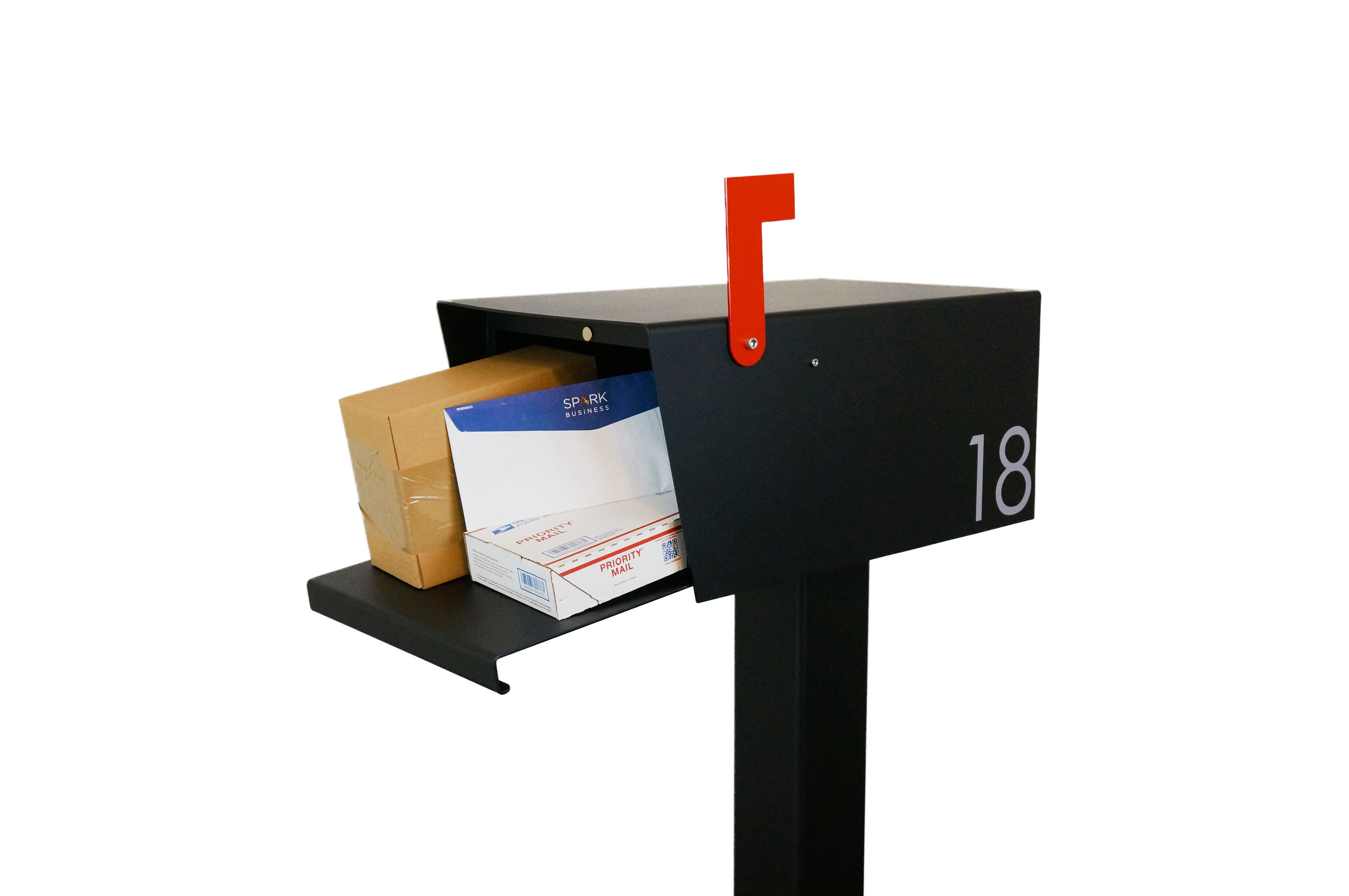 Modern Sierra Mailbox Powder Coat Flat Black - Etsy