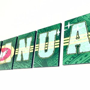 Manua Flag Artwork on Canvas Panels - Etsy