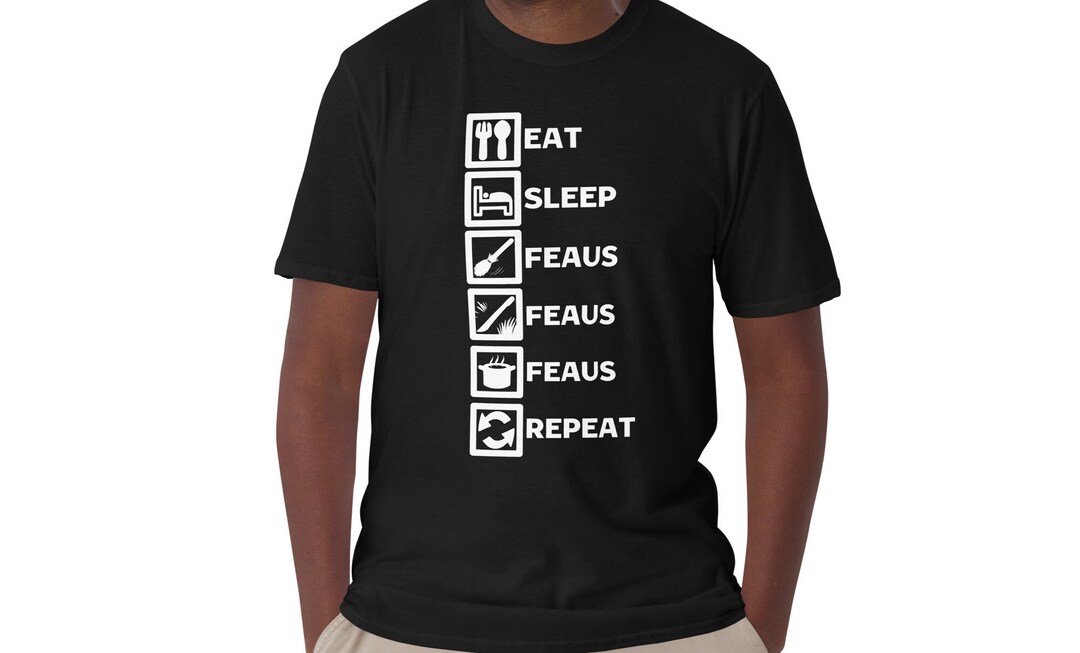Samoan Life Eat Sleep Feaus Repeat Shirt Polynesian Design - Etsy