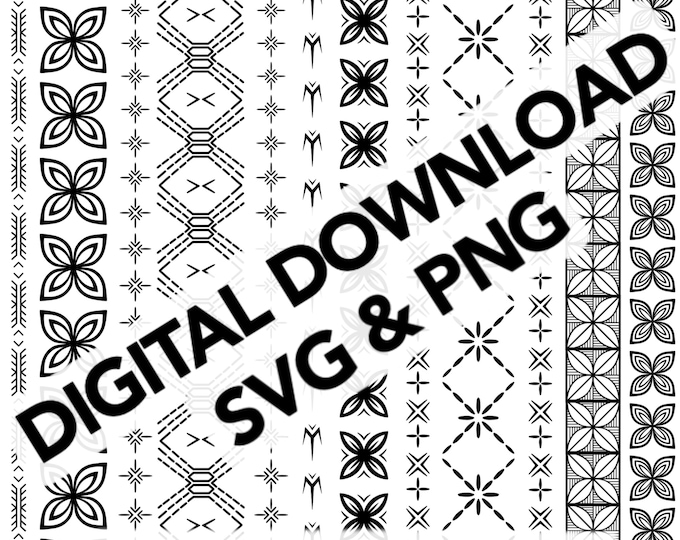 Polynesian Samoa Digital Download Tattoo Pattern Tribal Tatau Pacific ...
