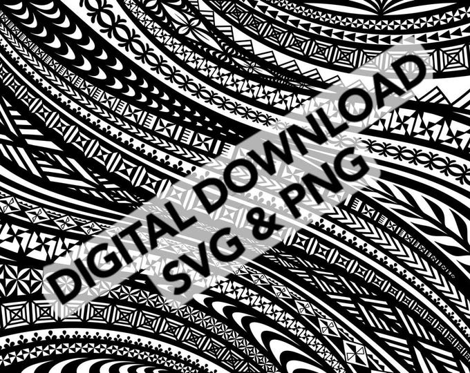 Tongan Circle Pattern - Etsy Australia