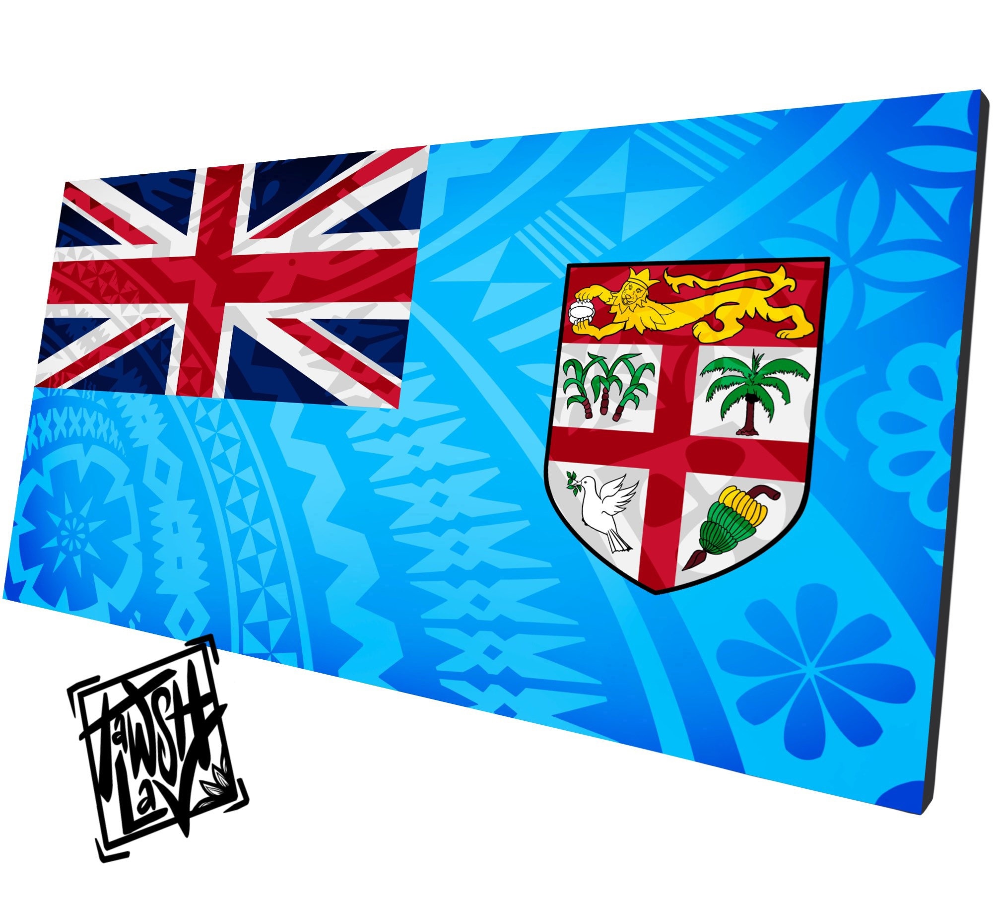 Página Para Colorear De La Bandera De Fiji