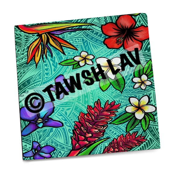 Polynesian Tribal Art Flower