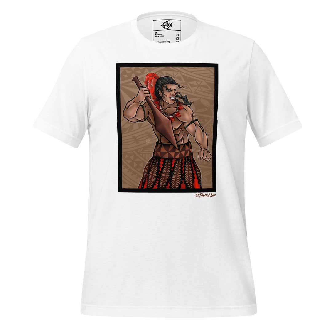 Tongan Warrior Design Tonga Kailao Art Short-sleeve Unisex T-shirt - Etsy