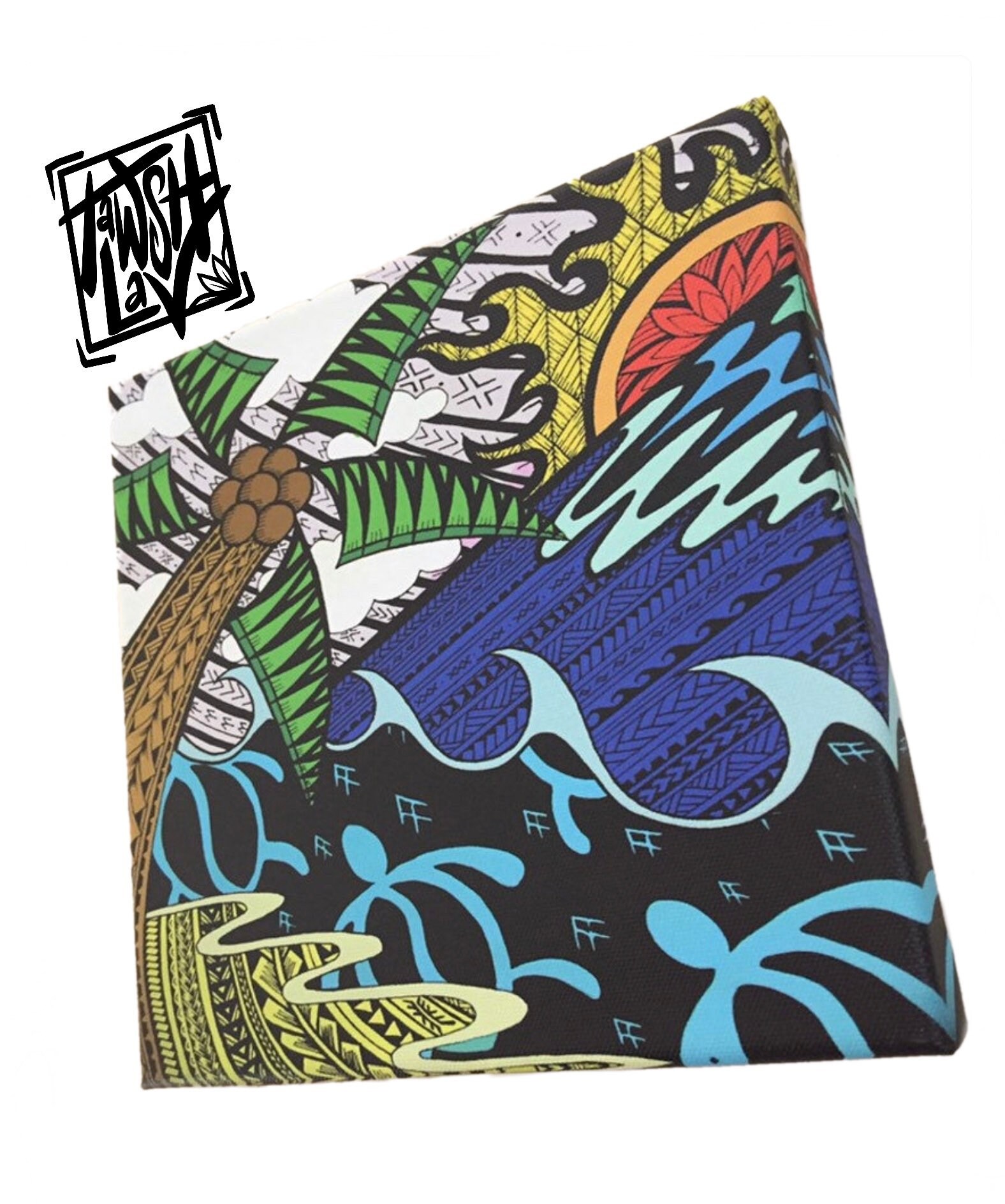 Island Paradise Polynesian Art on Canvas | Etsy