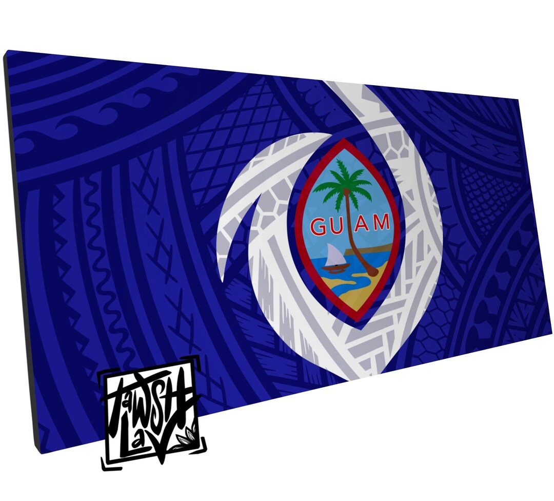 Guam Flag Art Micronesian Design Canvas Artwork - Etsy