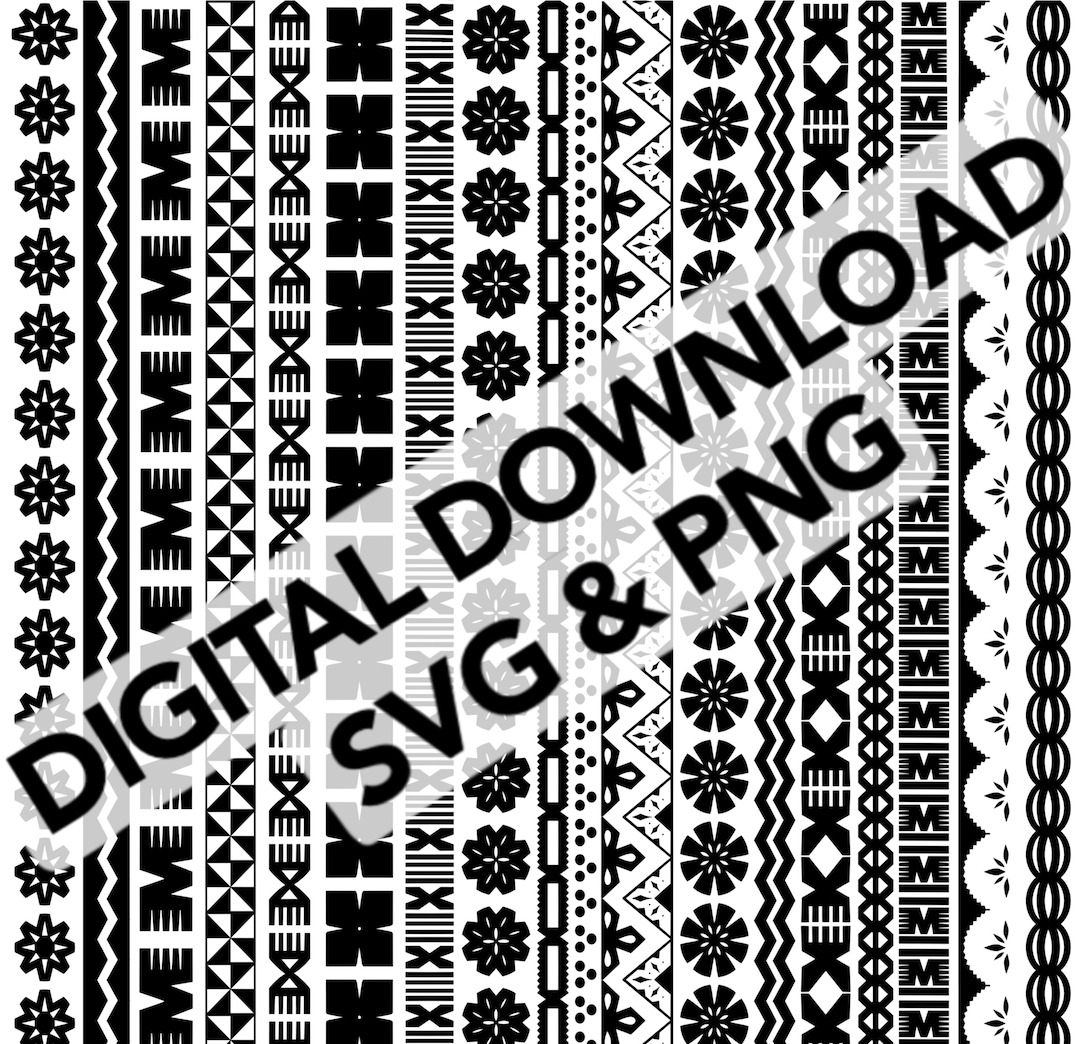 Commercial Use Fijian Masi Designs Motifs Digital Download - Etsy
