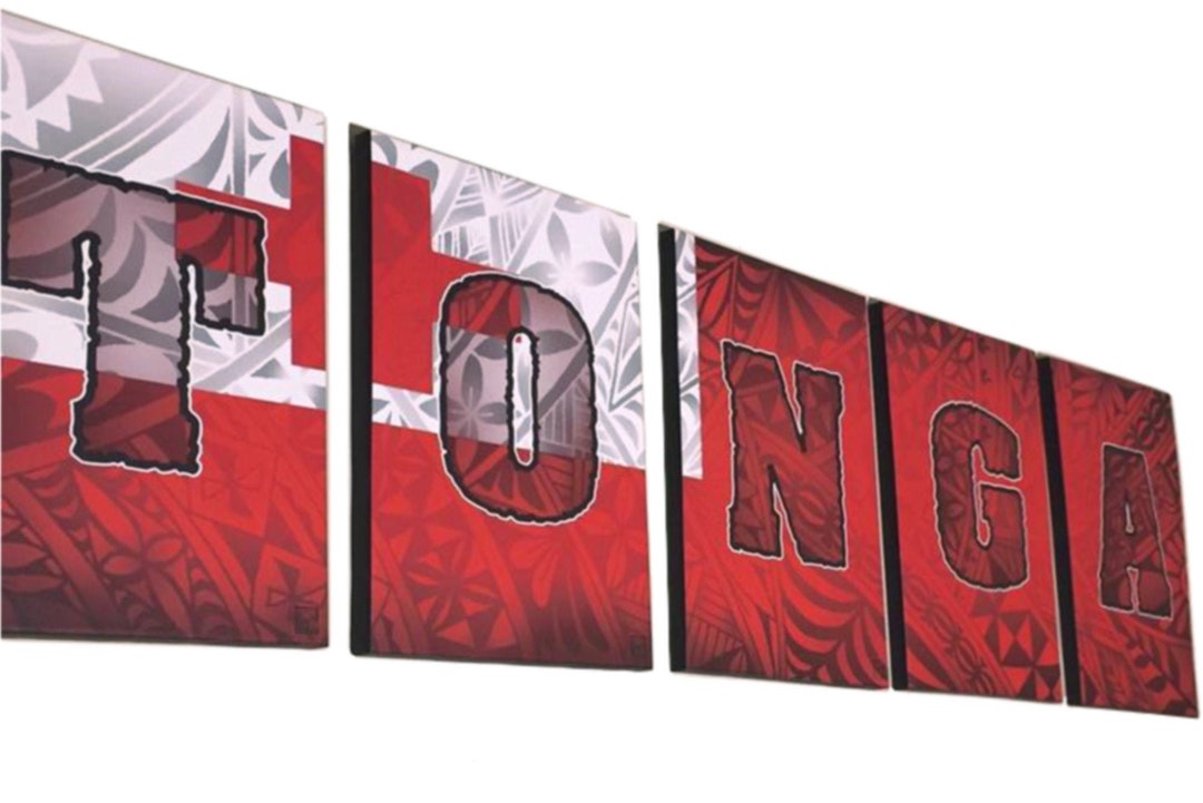 Tonga Flag Artwork on Canvas Panels - Etsy