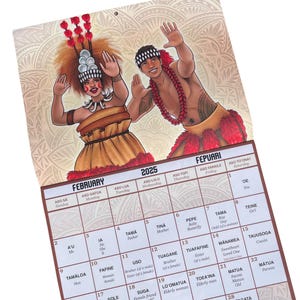 2025 Samoan Language & Art Calendar - Etsy