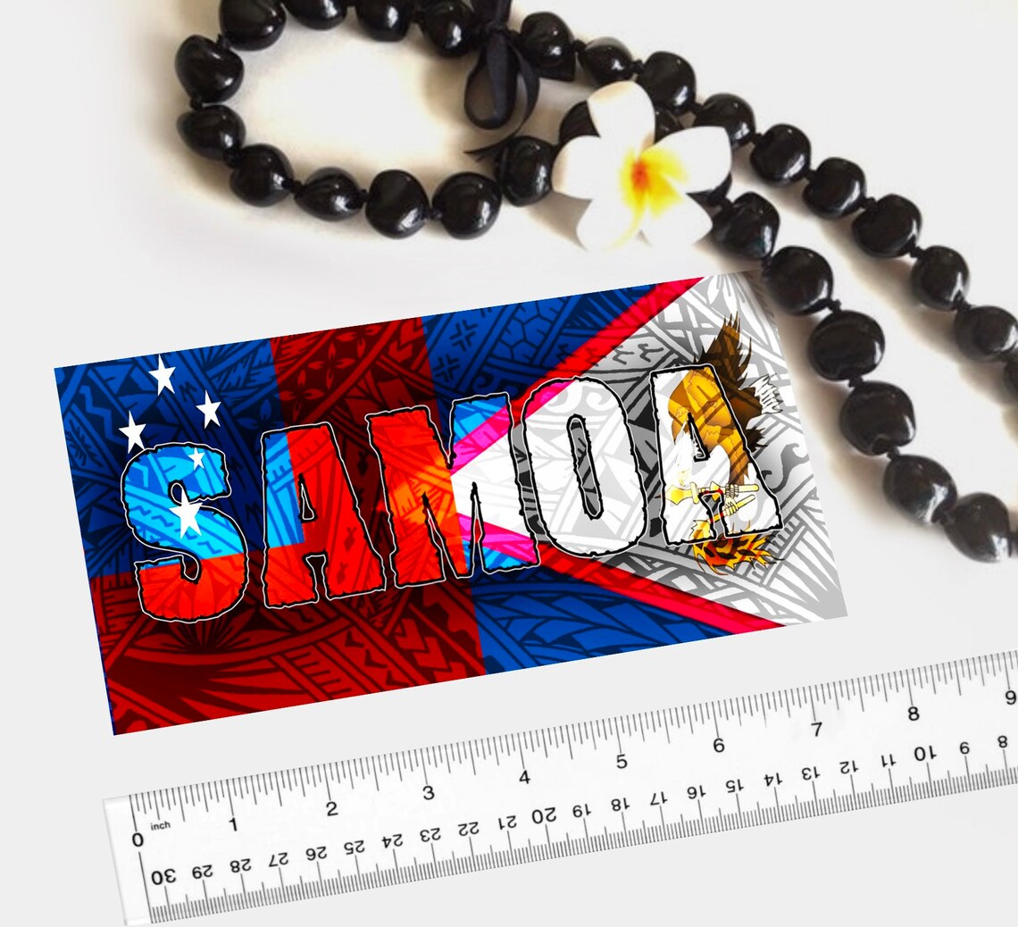 One Samoa Mixed Flags Bumper Stickers - Etsy